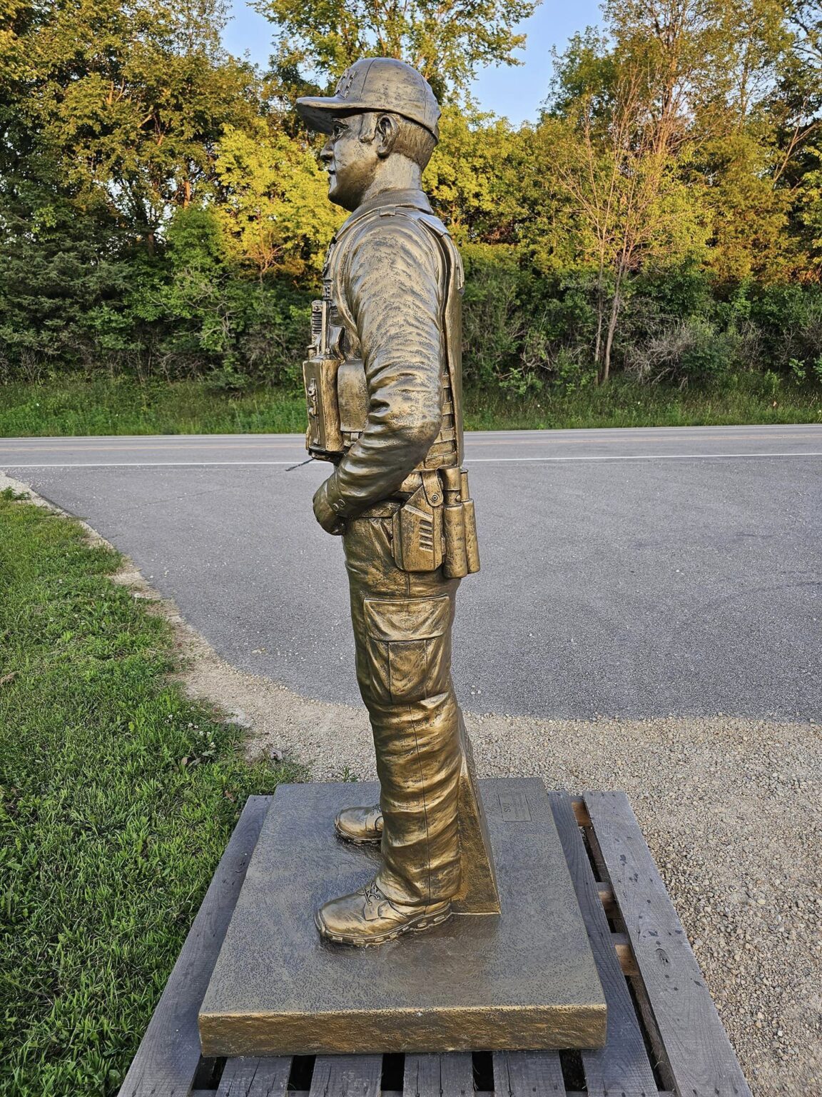 Life Size Male Police Officer Statue - SVJ Creative Designs