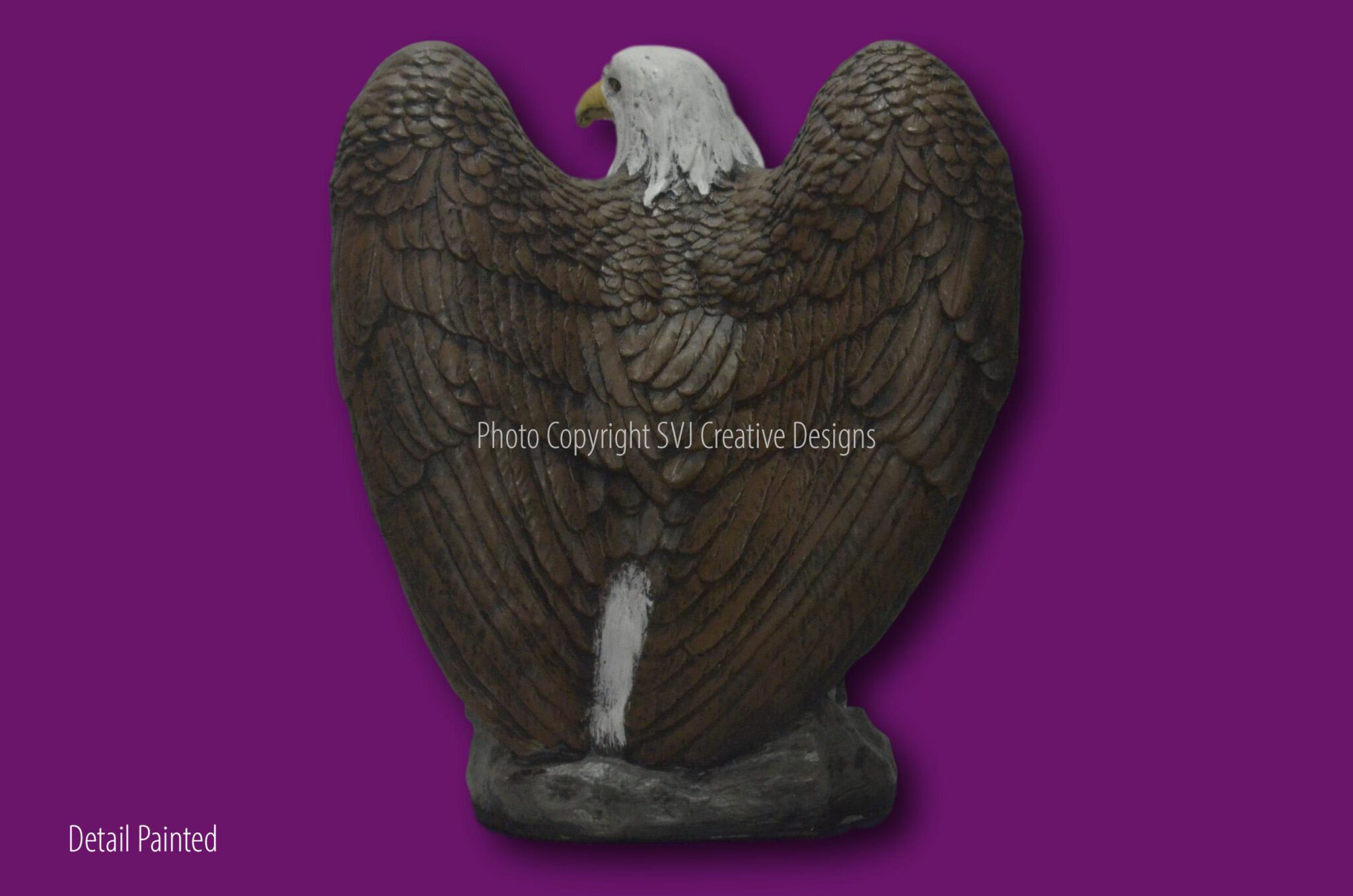 EAG-20: PERCHED EAGLE CONCRETE STATUE - SVJ Creative Designs